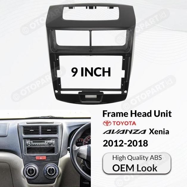 Jual Frame Head Unit 9" Inch Mobil All New Avanza 2012-2018 | Shopee ...