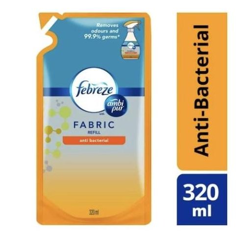 Jual Febreze Fabric Refresher Anti-Bacterial - Refill 320ml | Shopee ...