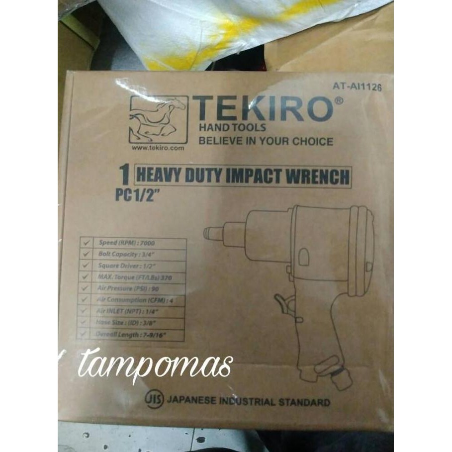 Jual Impact Wrench Alat Pembuka Baut Tekiro 1/2" Heavy Duty Impact ...