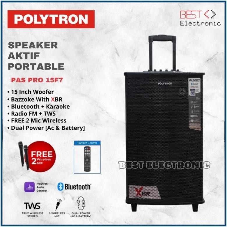 Jual Speaker Portable POLYTRON Pas Pro 15F7 PASPRO 15F7 PAS-PRO15F7 ...