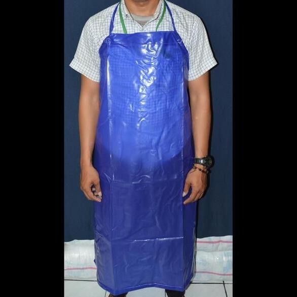 Jual Apron Vinyl P.105 cm (putih, biru, hijau, kuning) | Shopee Indonesia