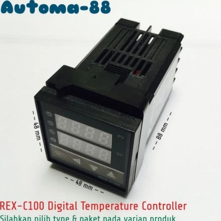 Jual Digital PID Temperature Controller Rex-C100 Output Relay / SSR input Thermocouple K- Type 0 ...