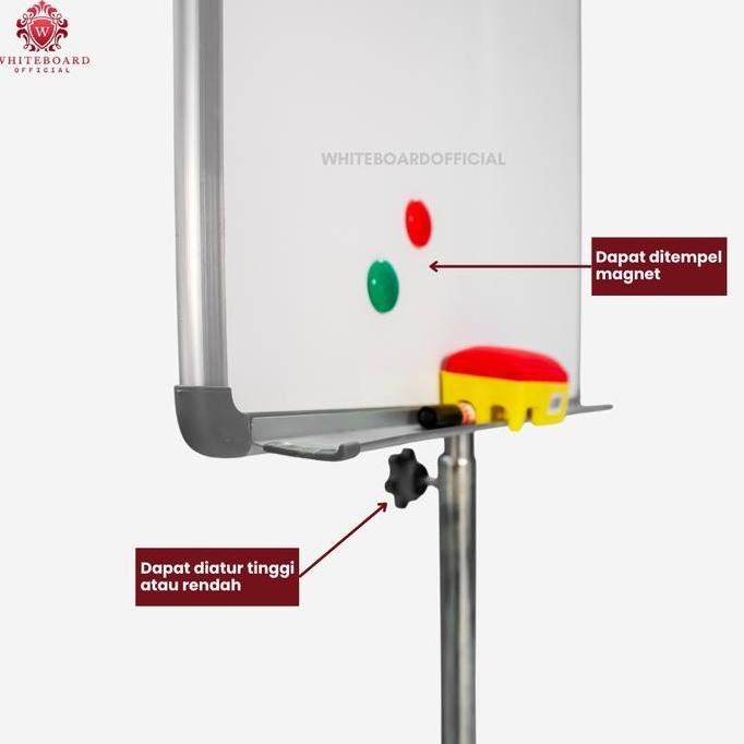 Jual Sakana Flipchart Magnet 60X90Cm Roda 5 / Flip Chart / Papan ...