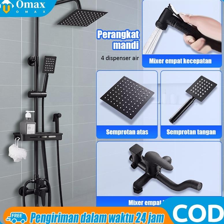 Jual Omax Set Shower Kamar Mandi 4 in 1 / Shower Kamar Mandi + Keran ...