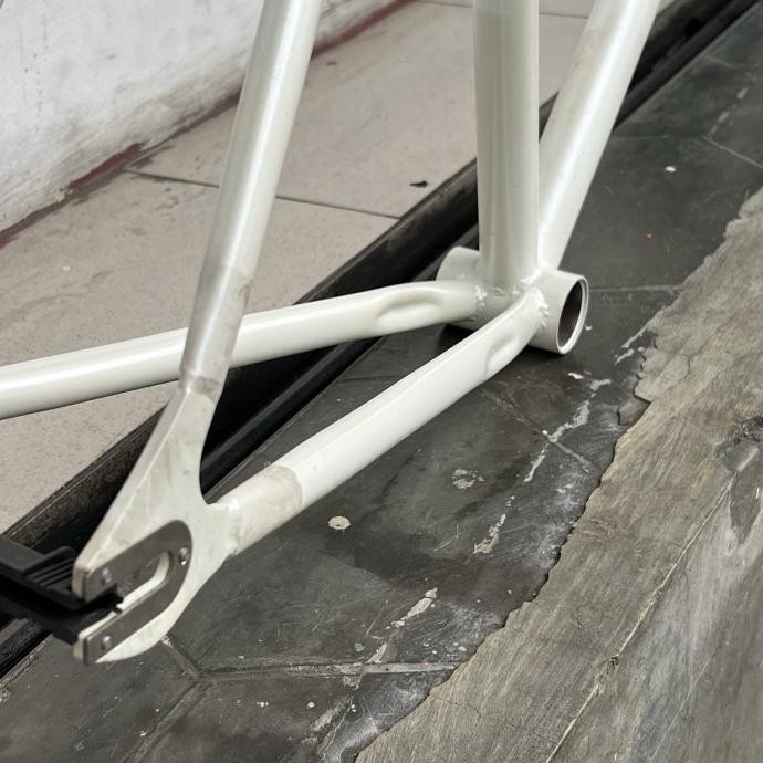 Jual Part Sepeda Frameset Fixie 700C Chromoly Klasik Putih Vintage ...