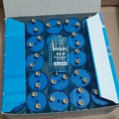 Jual Philips Stater Lampu Tl S2-P Starter Neon 4-22W Ukuran S2P S-2 1 ...