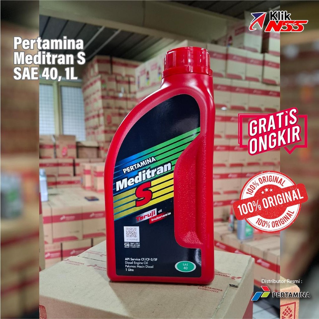 Jual Oli Mobil Pertamina MEDITRAN S MIN 40 CF2/SF 1L | A070109625 | Shopee Indonesia
