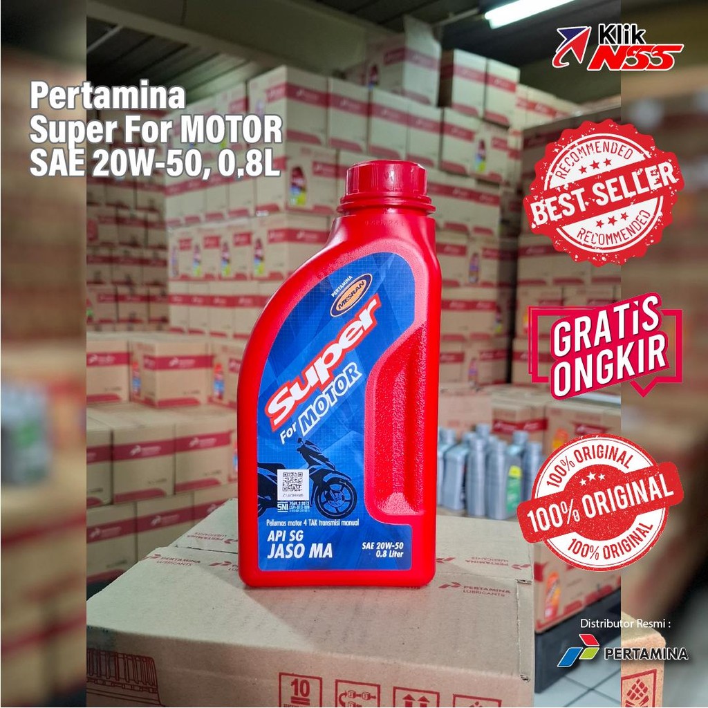 Jual Oli Motor Pertamina MESRAN SPR MTR 20W-50 SG/MA 24X 0,8L | A070102919 | Shopee Indonesia