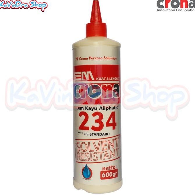Jual Lem Kayu Aliphatic Crona 234 SR (Solvent Resistant) 600 gr ...
