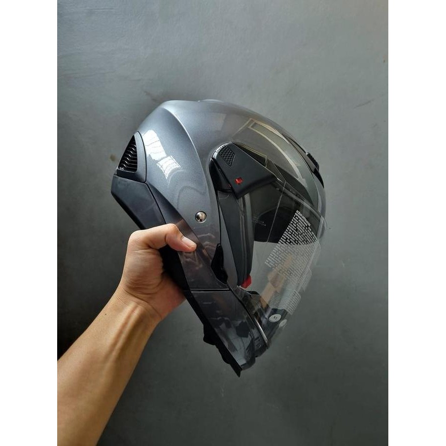 Jual Ready Zeus 611C Titanium Modular Helmet | Shopee Indonesia