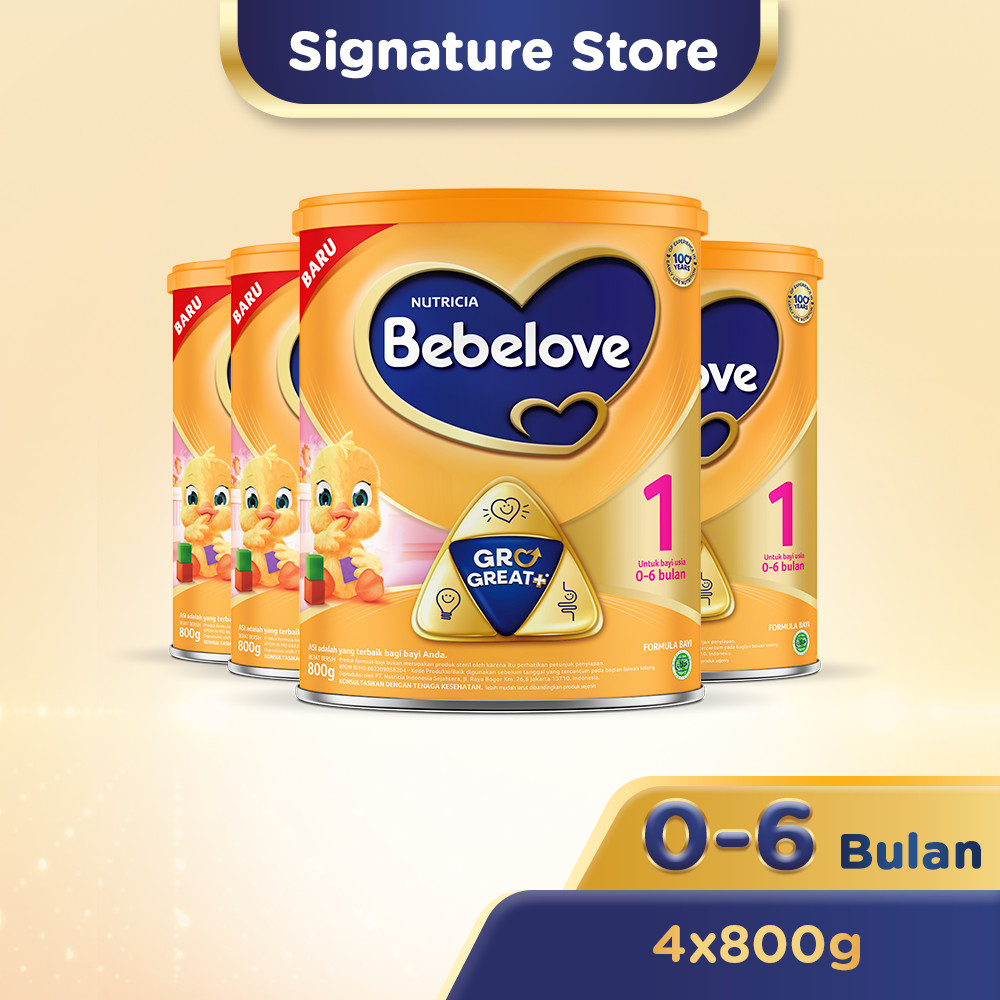 Jual Bebelove 1 Formula Bayi Bubuk 800 gr x 4 | Shopee Indonesia