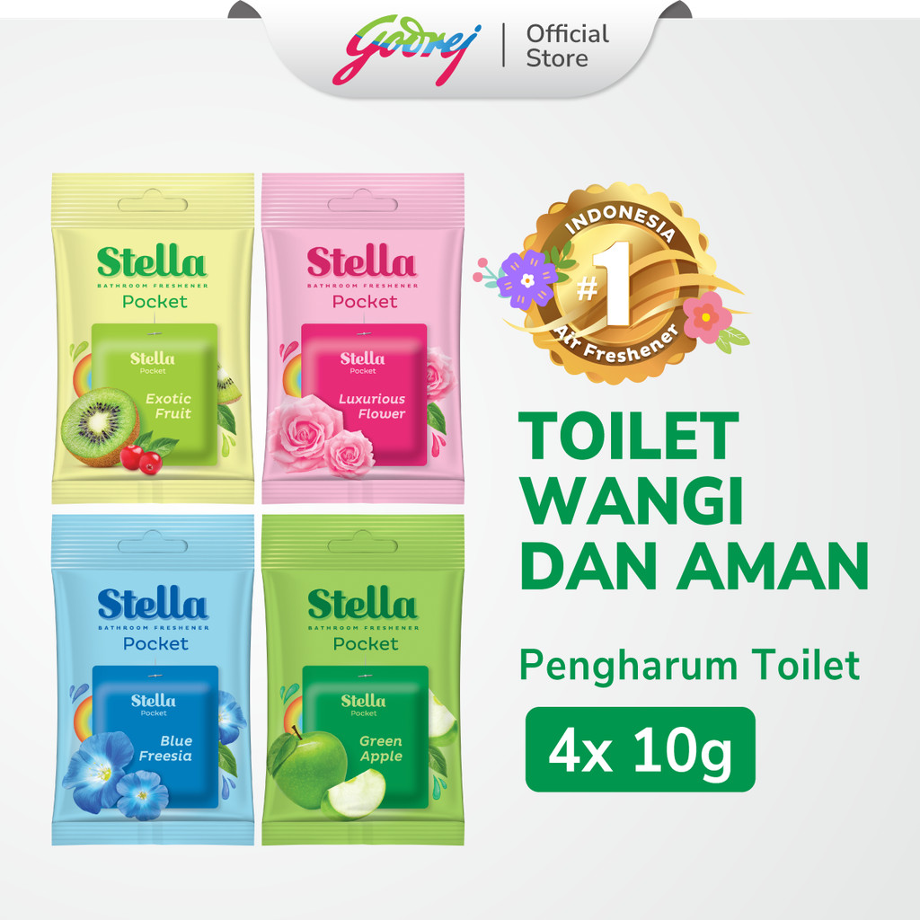 Jual [Isi 4pcs] Stella Pocket Bathroom Complete Variant NEW - Pengharum ...