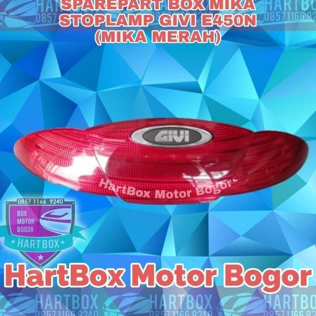 Jual Sparepart Box Mika Stoplamp Box Motor Givi E450NT Mika MERAH ...