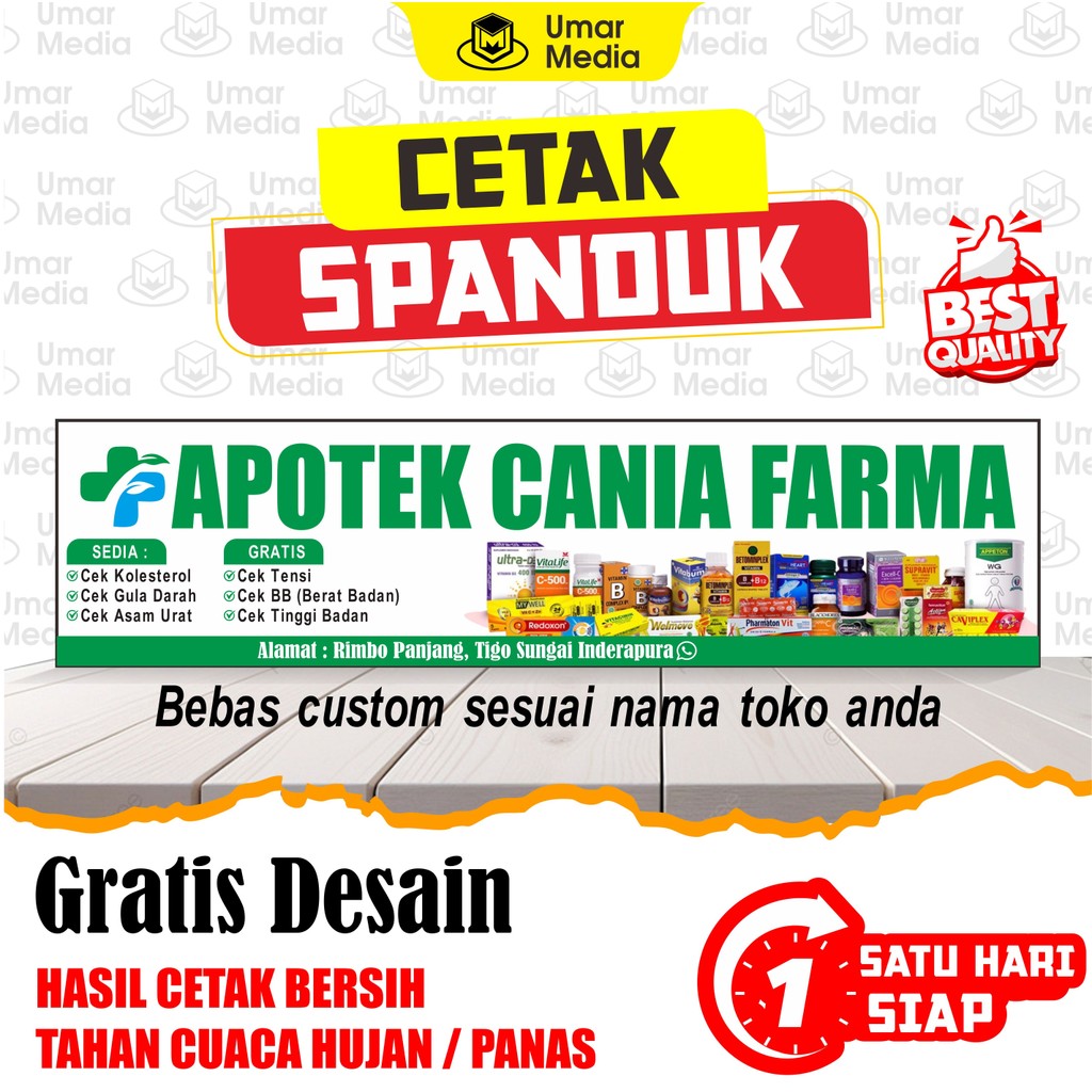 Jual Spanduk Apotik Banner Apotek Baliho Toko Obat Spanduk Toko Herbal ...