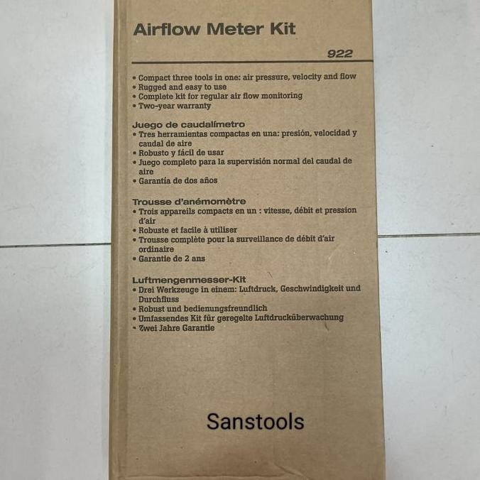 Jual Fluke 922 KIT airflow meter micromanometer air Flow pressure ...