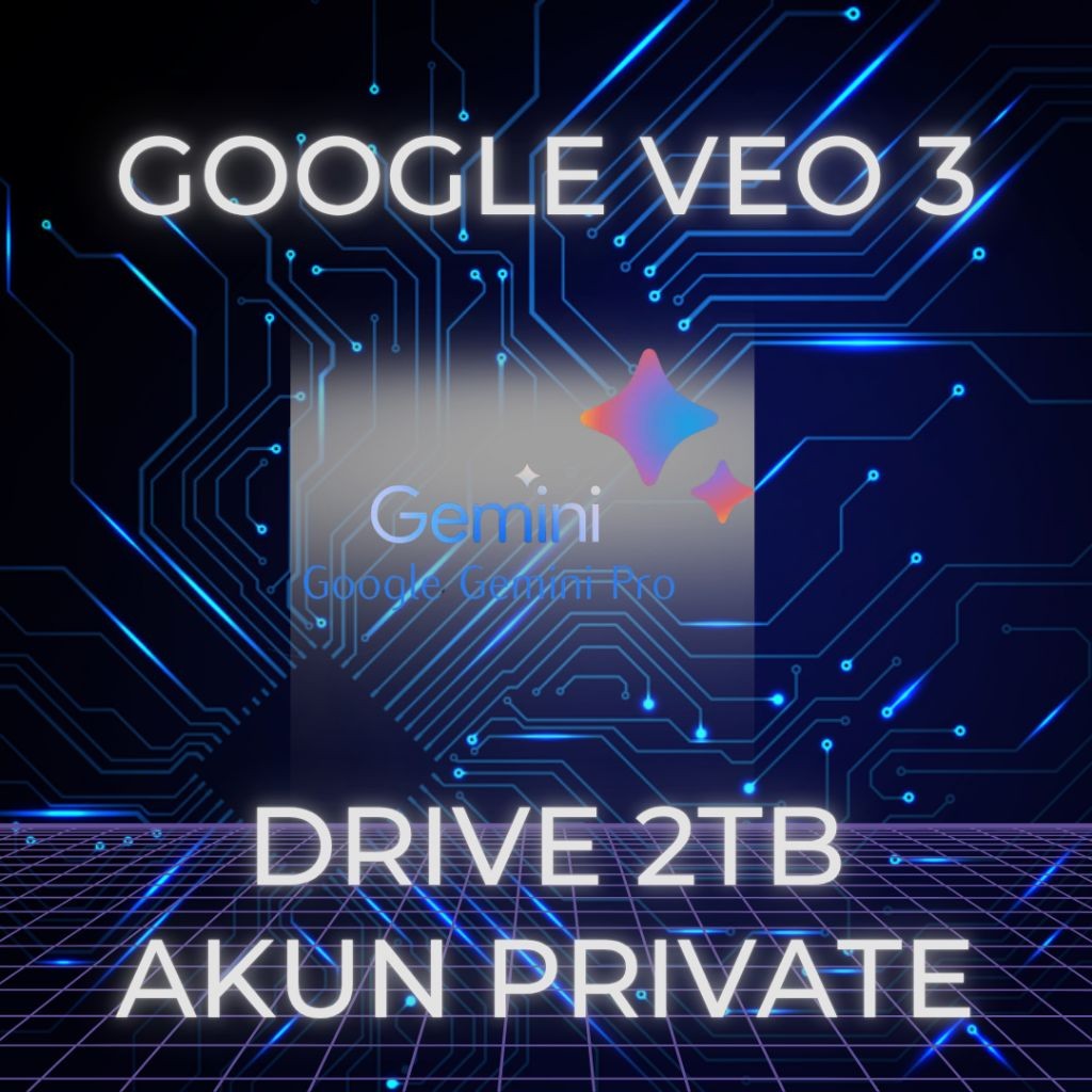 Jual gemini pro veo 3 + drive 2tb 1 tahun | Shopee Indonesia