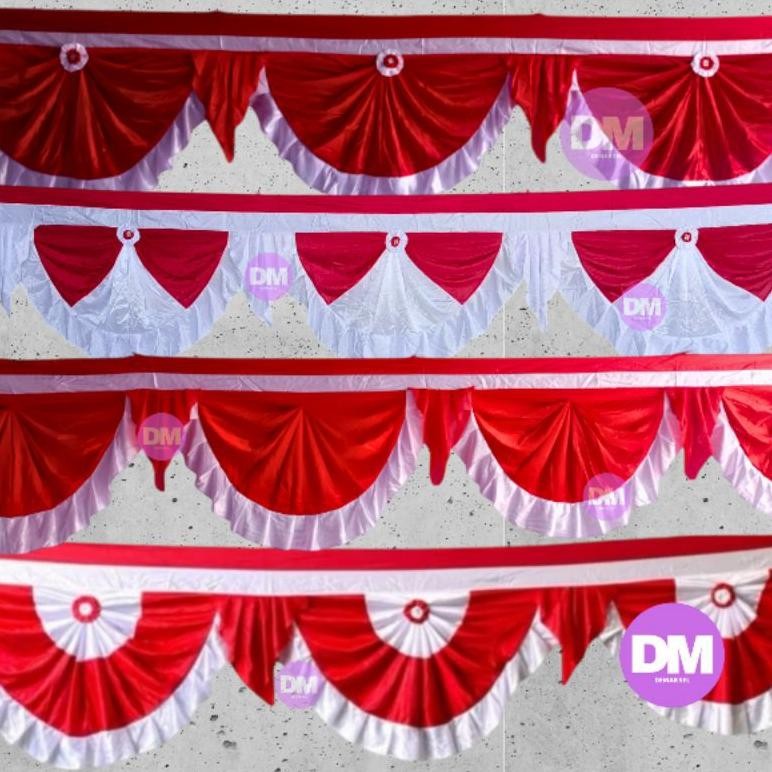 Jual Demarsel Bendera Merah Putih Polos Background Polos Kipas Bendera ...