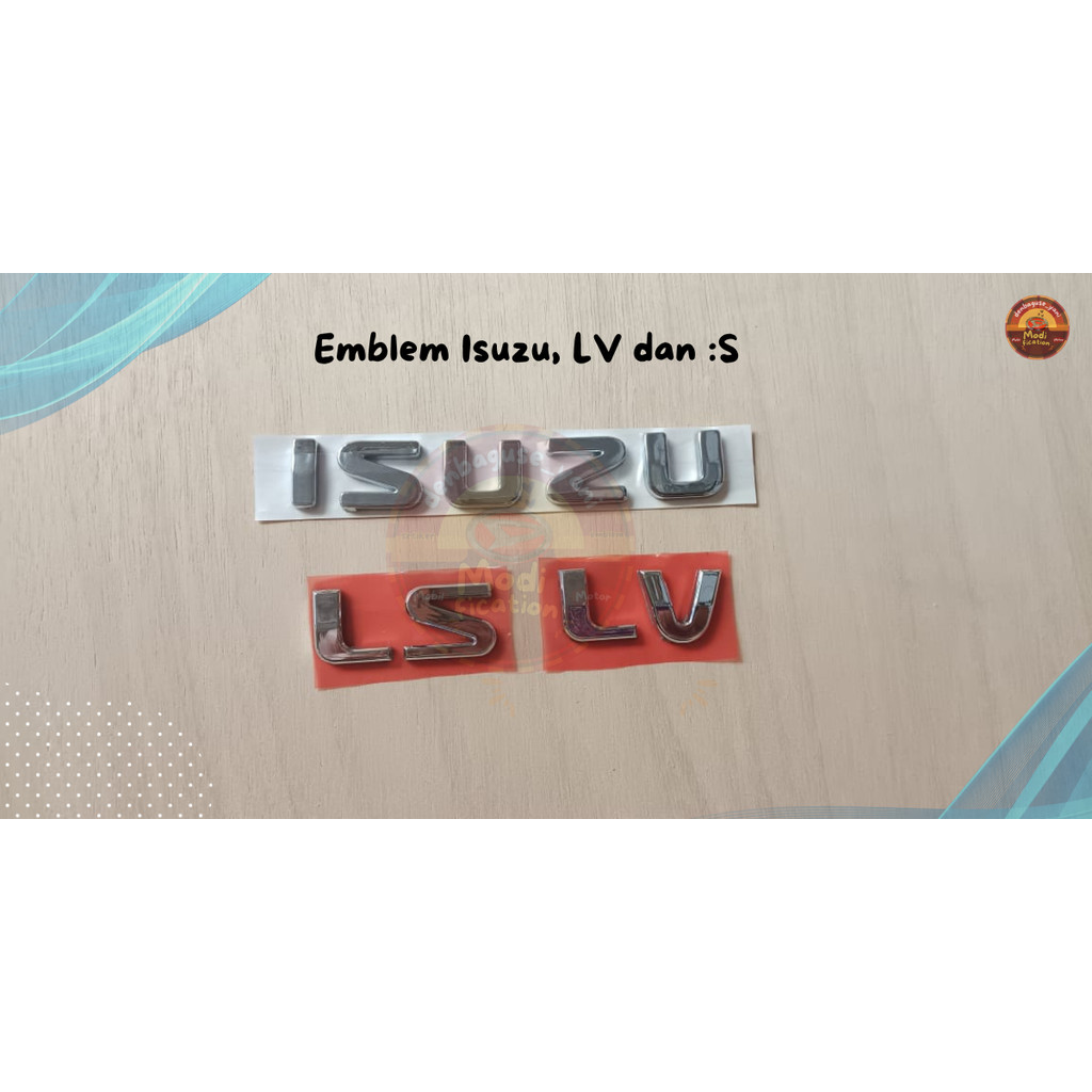 Jual Emblem isuzu / Emblem panther LV LS / emblem turbo Lv chrome ...