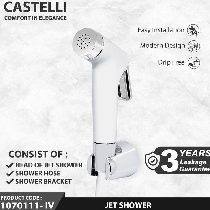 Jual Castelli Shower Toilet Bidet Cebok Jet Shower Ivory 1070111 ...