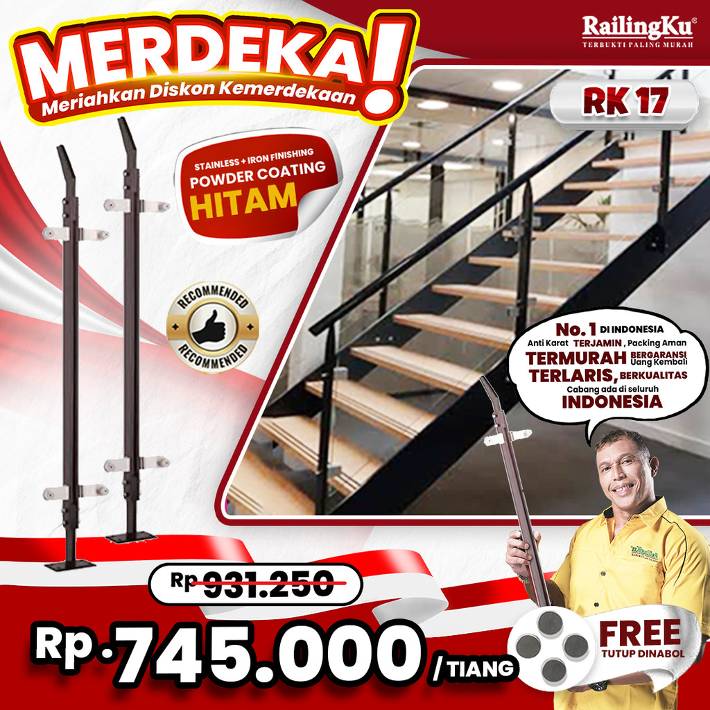 Jual Railing Tangga Stainless Public Area Railingku [MERDEKA] RK 17 ...