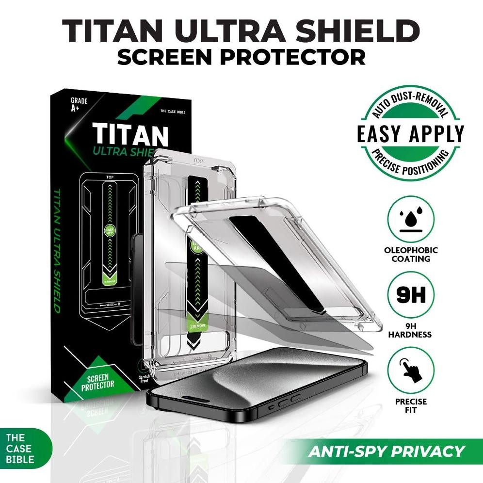 Jual Titan Anti Spy Privacy Tempered Glass Auto Apply Screen Protector ...