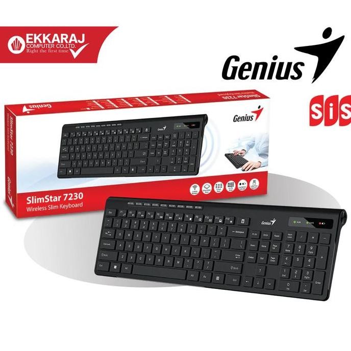Jual Murah Keyboard Genius Slimstar 7230 Wireless | Shopee Indonesia