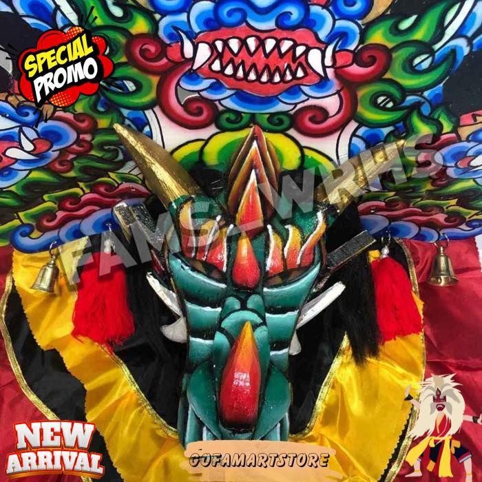 Jual Barongan Devil Vip Ukuran 30 Full Kayu Barongan Caplokan Kayu G ...