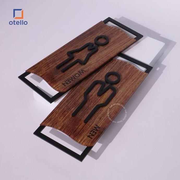 Jual Sign Toilet Eksklusif Signage Acrylic Restroom Wc Modern Akrilik ...
