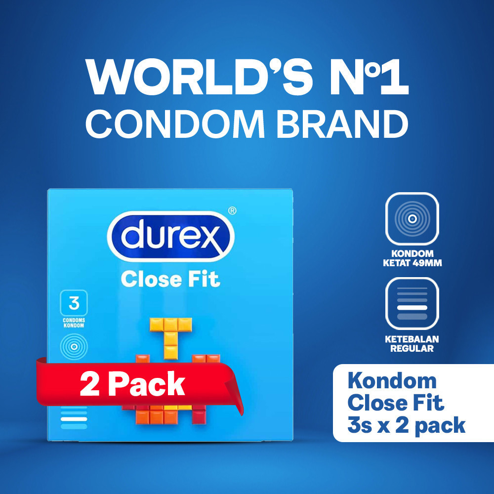 Jual Durex Close Fit Kondom Ketat Kondom Aman Pria 3s x 2pcs | Shopee Indonesia
