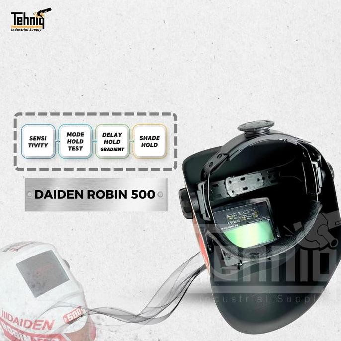 Jual Daiden Robin 500 Helm Las Auto Dark / Helem Las / Kedok Las ...