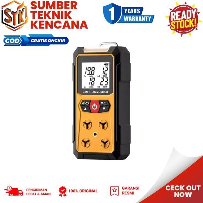 Jual Gas Detector Sndway Sw-7500A Co H2S O2 Ex 4In1 Combustible Lel ...