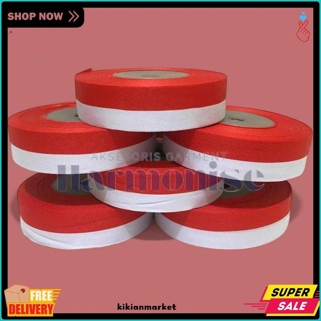 Jual Pita Merah Putih Eagle Brand Pita Kemerdekaan Pita Serba Serbi 17 ...
