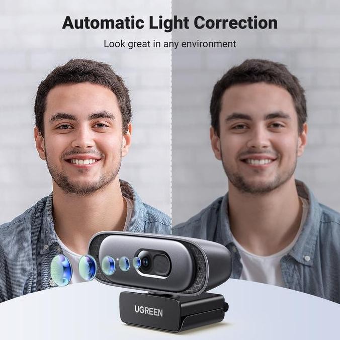 Jual Ugreen Webcam 2K Full Hd Resolution 1080P 60Fps Built In Dual Mic ...