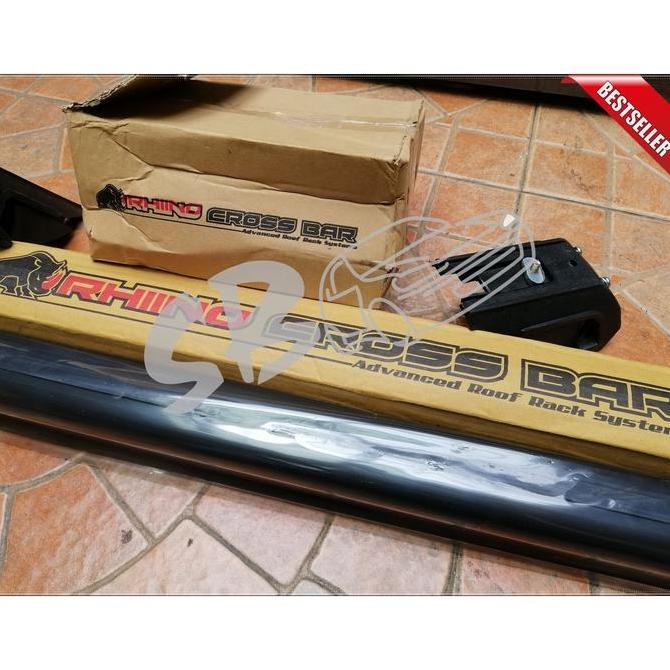 Jual Rhino Crossbar Roof Rack Jepit Roofrail Untuk Bagasi Mobil Sunrise ...