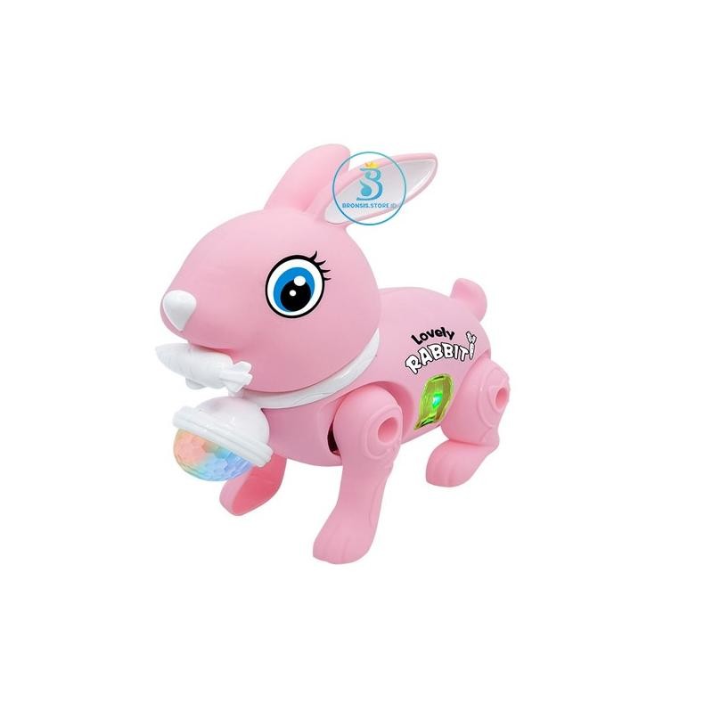 Jual Yt- Bron - Mainan Anak Robot Rabbit Berjalan Loncat Ada Lampu Dan ...