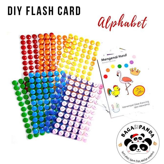 Jual Promo DIY Flash Card Alphabet / Kartu Pintar Pengenalan Huruf ...