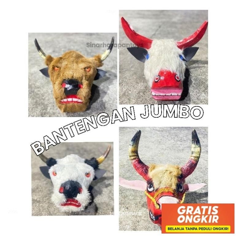 Jual Mainan Bantengan Jumbo/ Mainan Tradisional/ Banteng Mberot ...