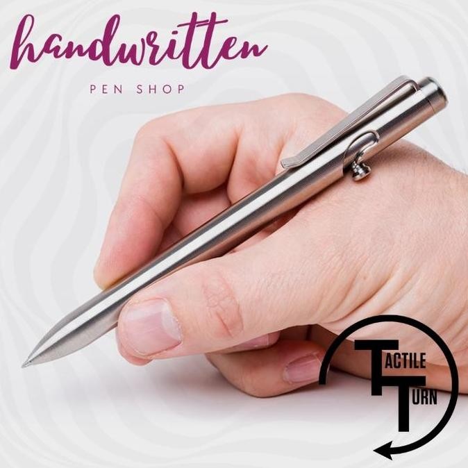 Jual Tactile Turn Bolt Action Tactical Ballpoint Pen Co | Shopee Indonesia