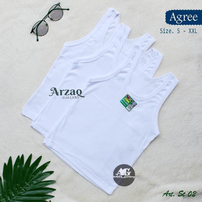 Jual [ 6Pc ] Singlet Agree St 02 Putih | Singlet Anak |Kaos Dalam Anak ...