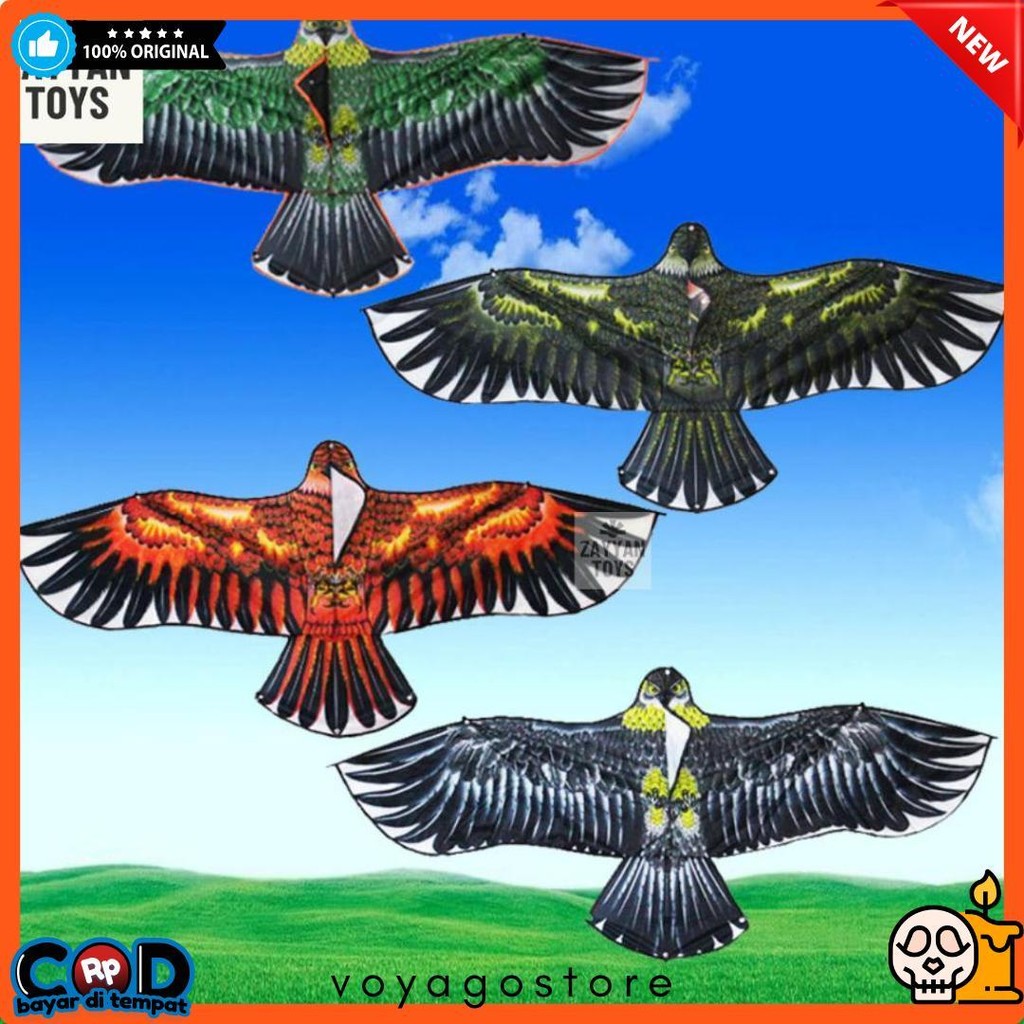 Jual Layangan Bentuk Burung Elang - Layang 1 Pc Motif Olahraga Outdoor ...