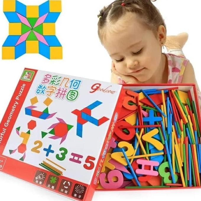 Jual [capt] Mainan Edukasi Anak Games Permainan Teka Teki Puzzle Blok ...