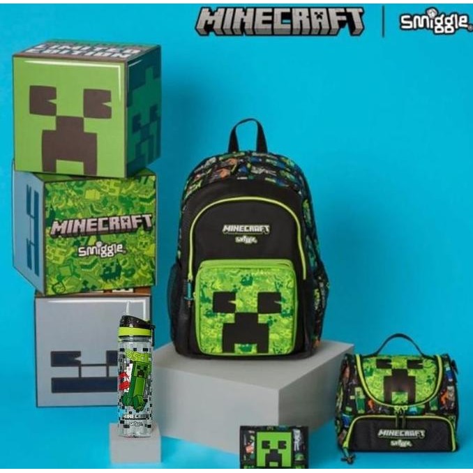Jual NEW SMGLE MINECRAFT SERIES RANSEL/TAS MAKAN/DOMPET | Shopee Indonesia