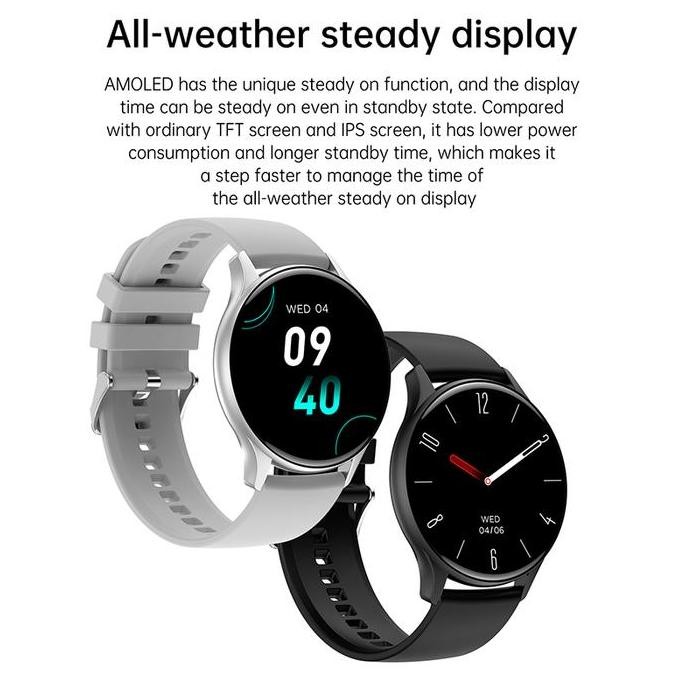 Jual Jam Tangan Wanita HK89 Smart Watch AMOLED Touch Screen NFC ...