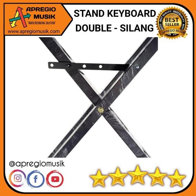 Jual Stand Keyboard Double Silang X Besi High Quality | Shopee Indonesia