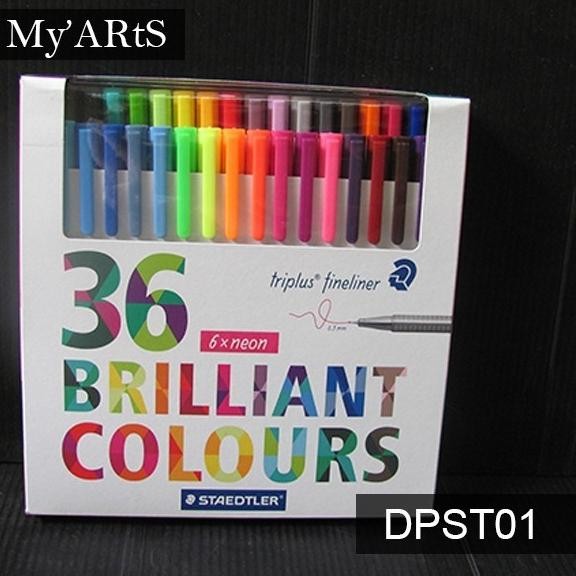 Jual Staedtler Triplus Fineliner 36 Brilliant Colours Marker Pena ...