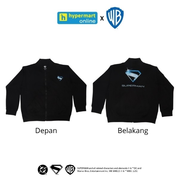 Jual WARNER BROS MAN JACKET BLACK | Shopee Indonesia