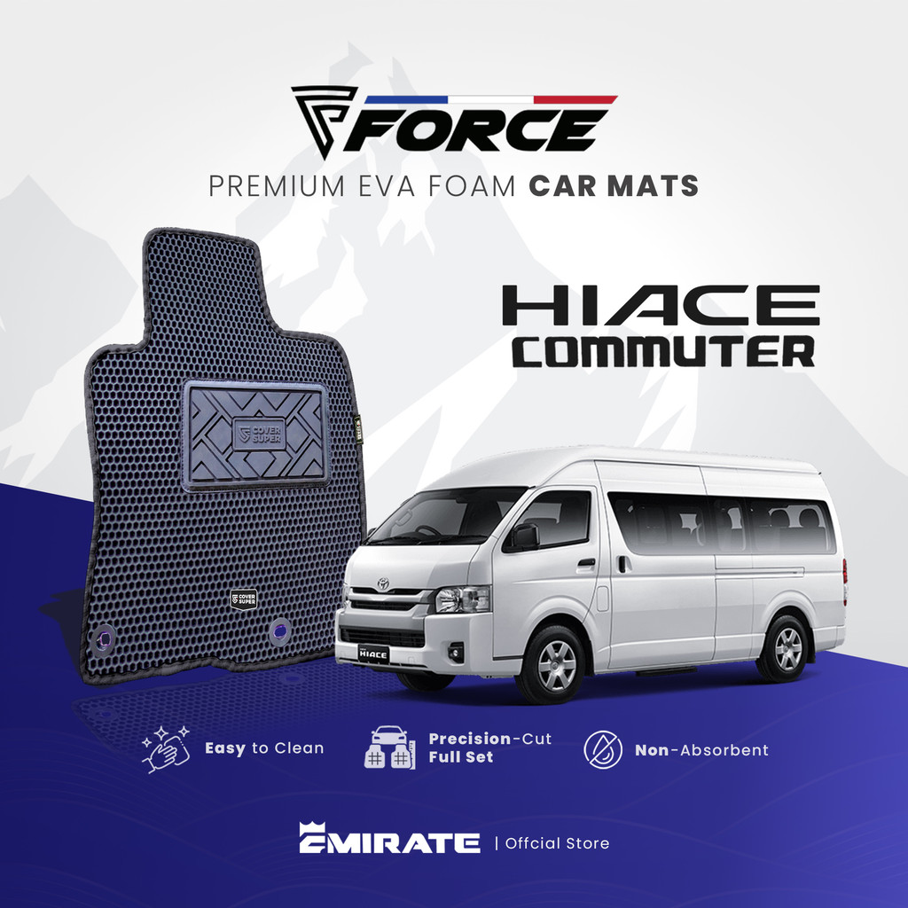 Jual Karpet Mobil Toyota Hiace Commuter EVA Force Fullset | Shopee ...