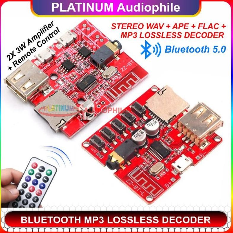 Jual Modul Bluetooth Mp3 Lossless Player Decoder AUX USB Micro SD Card ...