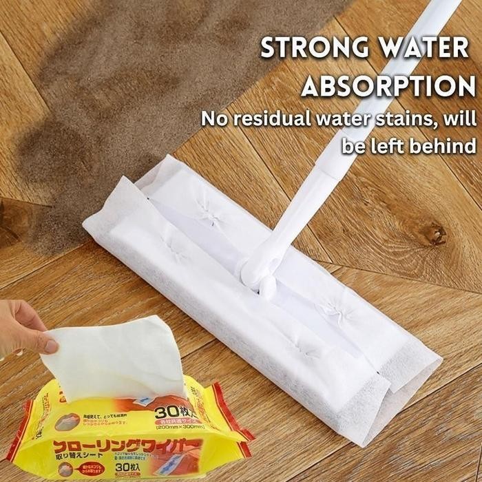 Jual Kedaibutik Penyapu Mop Tisu Pakai Buang Wiper Wet Dry Tissue Wipes ...