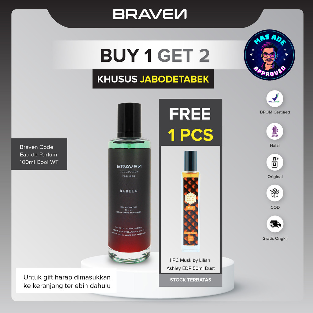 Jual Braven Collection Eau De Parfum Barber 100ml - Parfum Pria Terlaris Viral - Parfum Tahan ...